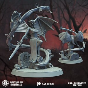 Vampire Queen DND Fantasy Miniature - Etsy