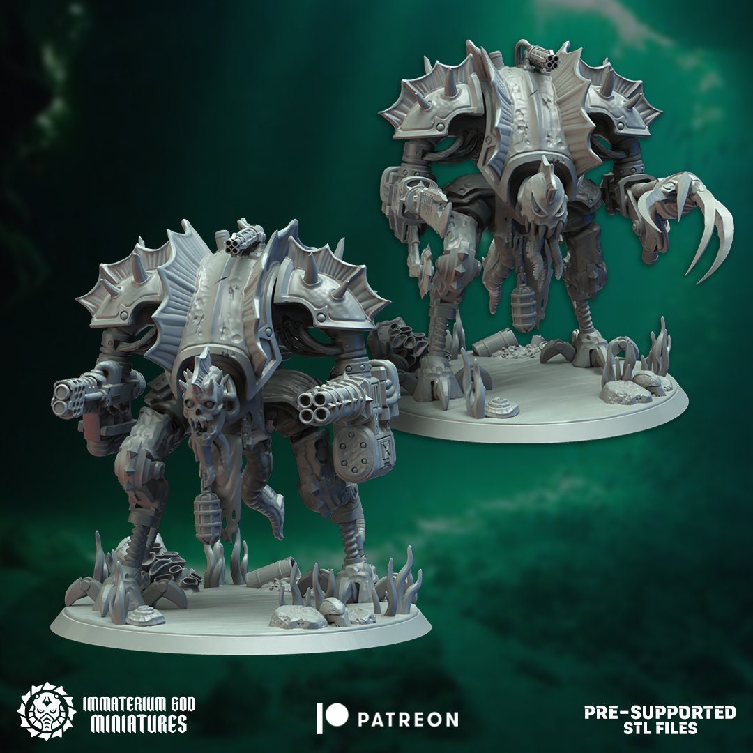 Abyssal Hound Immaterium God/sci-fi/tabletop Miniature - Etsy