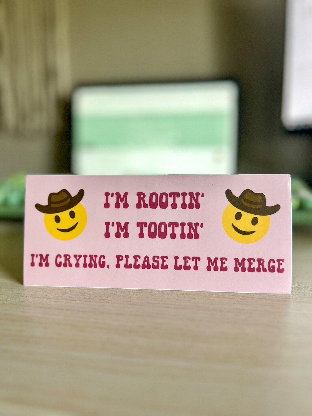 Cool Bumper Sticker Vinyl Sticker Cowboy Sticker Rootin' Tootin ...