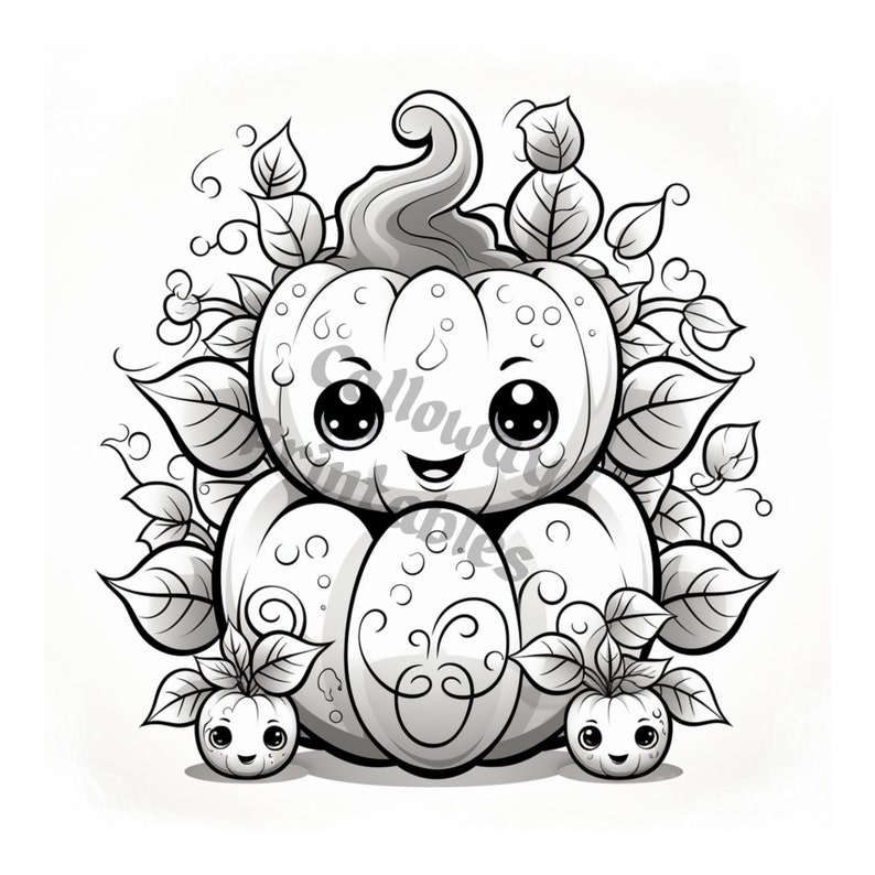 Fall Harvest Pumpkins Coloring Pages Autumn Coloring Sheets - Etsy UK
