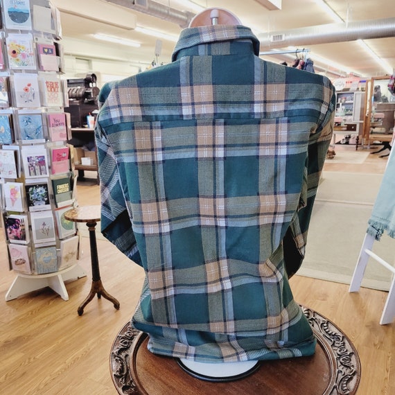 Vintage 70s Western Plaid Flannel in Size Small NWT D… - Gem