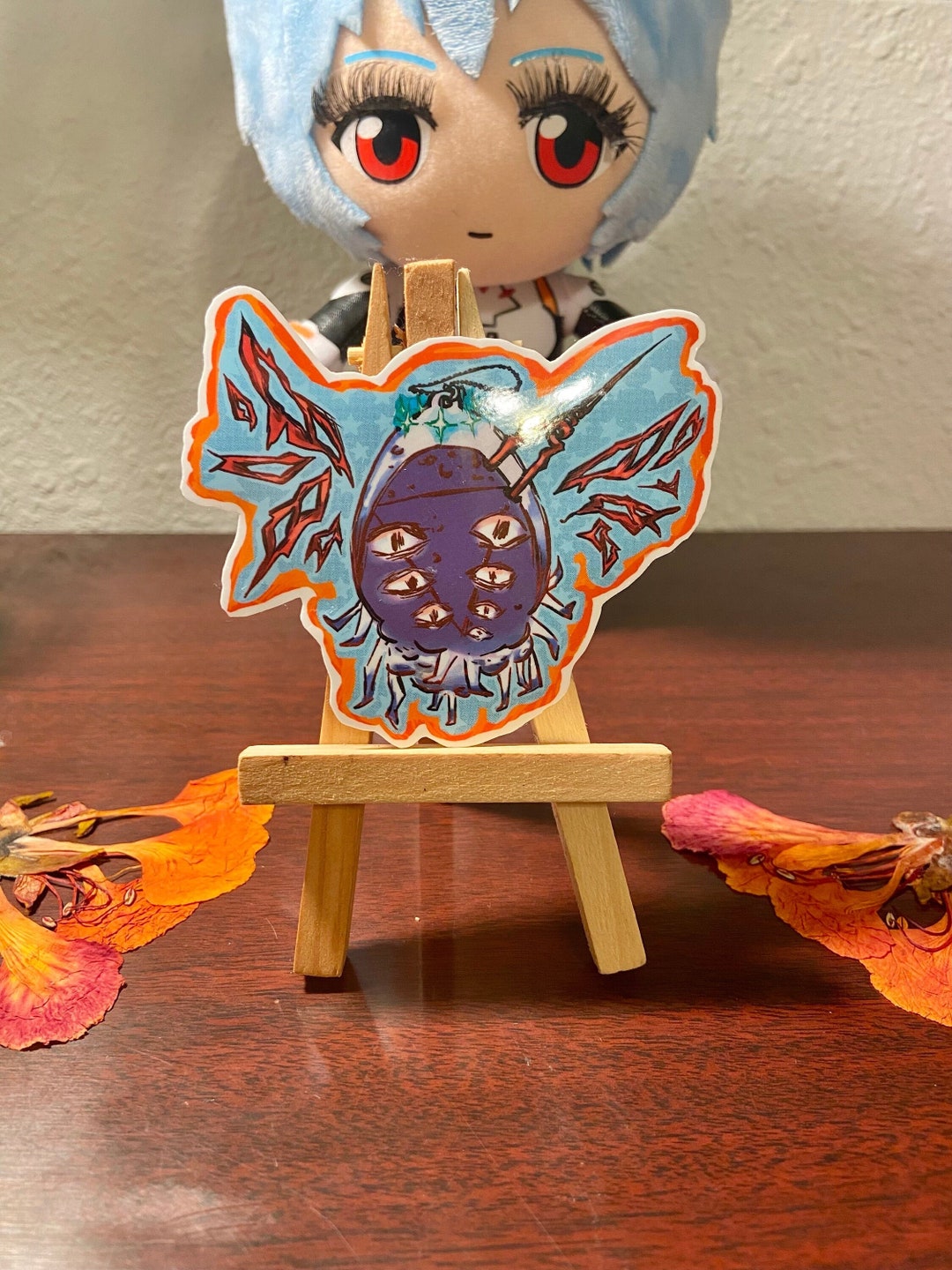 Evangelion Lilith Friend Sticker, EVA, Nerv, Biblically Accurate Angel ...