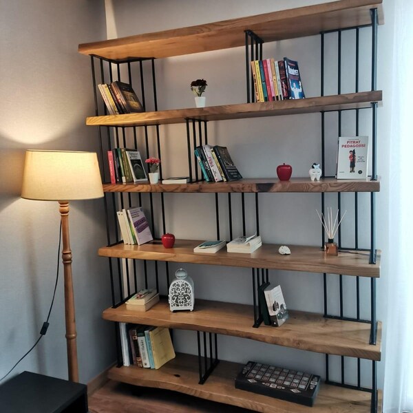 Live Edge Bookcase - Etsy