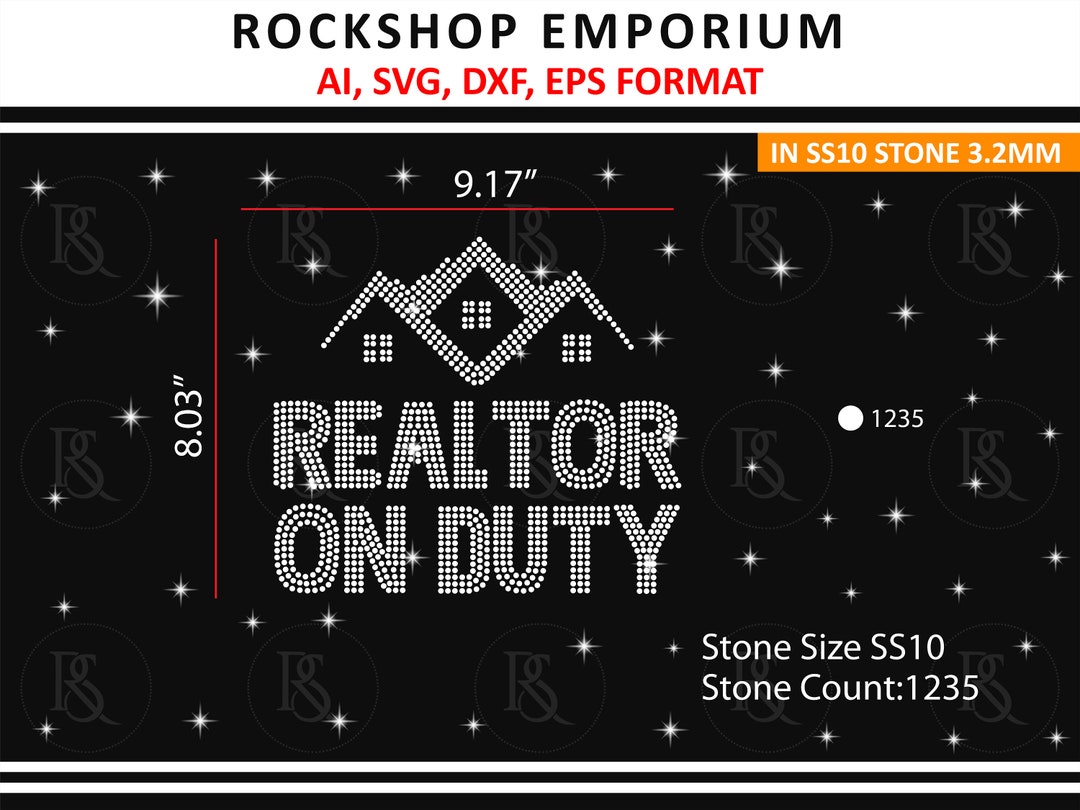 Real Tor on Duty Rhinestone Svg Template Digital Download House ...