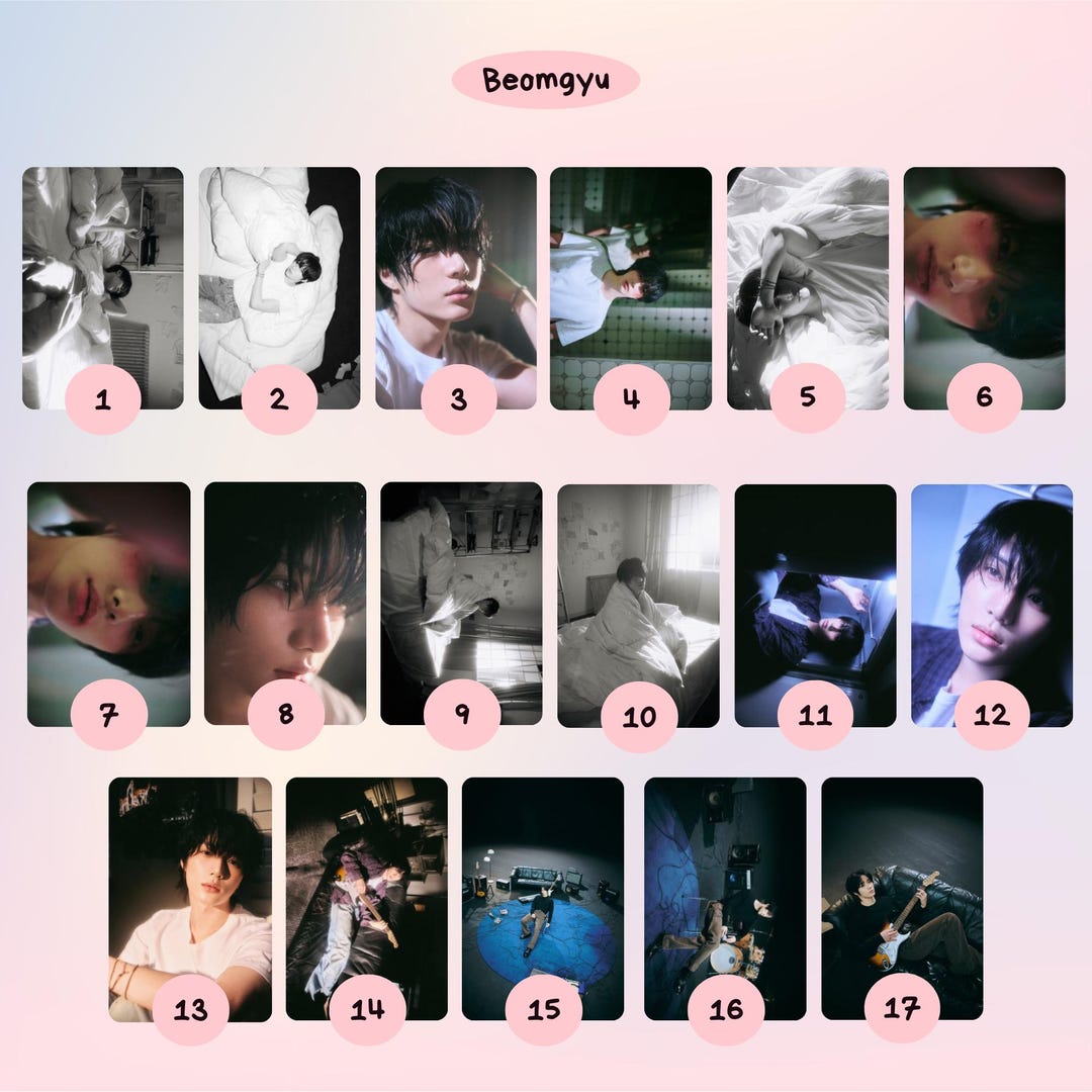 Beomgyu | Yeonjun Concept Photocards - Etsy