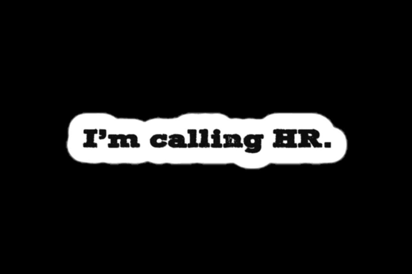 I'm Calling HR Sticker, I Love HR Decal, Human Resources, HR Manager ...