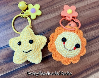 Crochet Star Keychain - Etsy