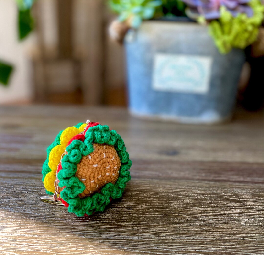 Hamburger Pouches Crochet Purse Coin Wallet Crochet Burger - Etsy