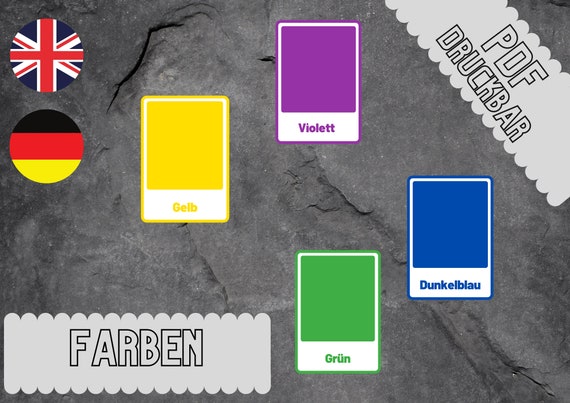 Learning & School Toys & Games 19 Colors Flash Cards Printable ...