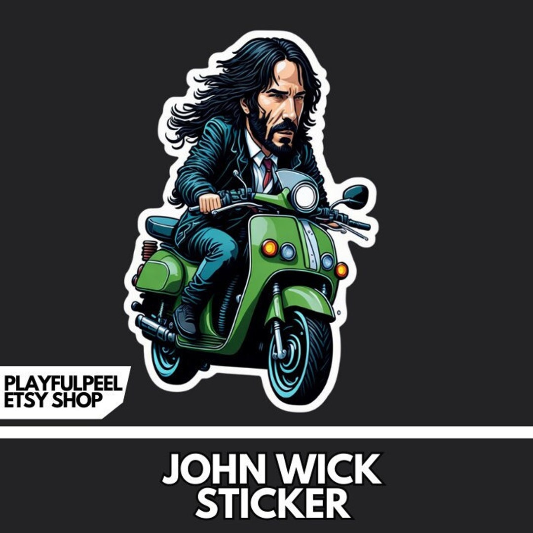 Legendary Vigilante: John Wick Sticker Vinyl Decals for Action - Etsy
