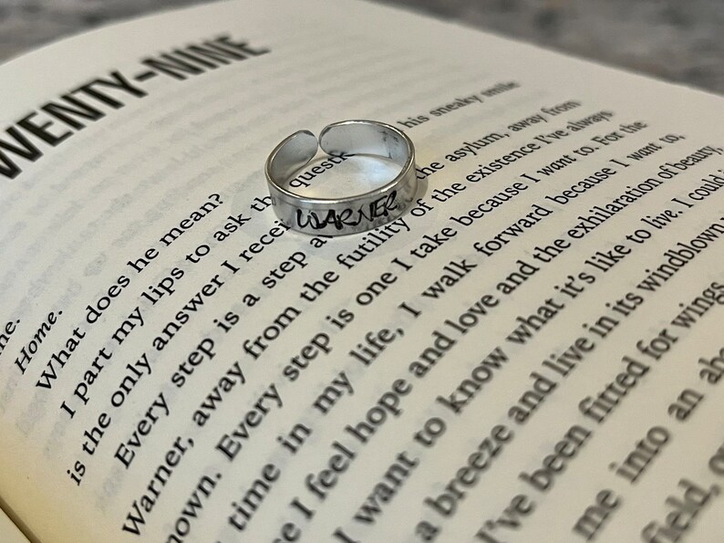 Aaron Warner Ring Shatter Me Series Booktok Book Boys - Etsy UK
