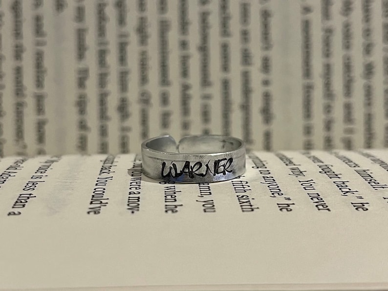 Aaron Warner Ring Shatter Me Series Booktok Book Boys - Etsy UK