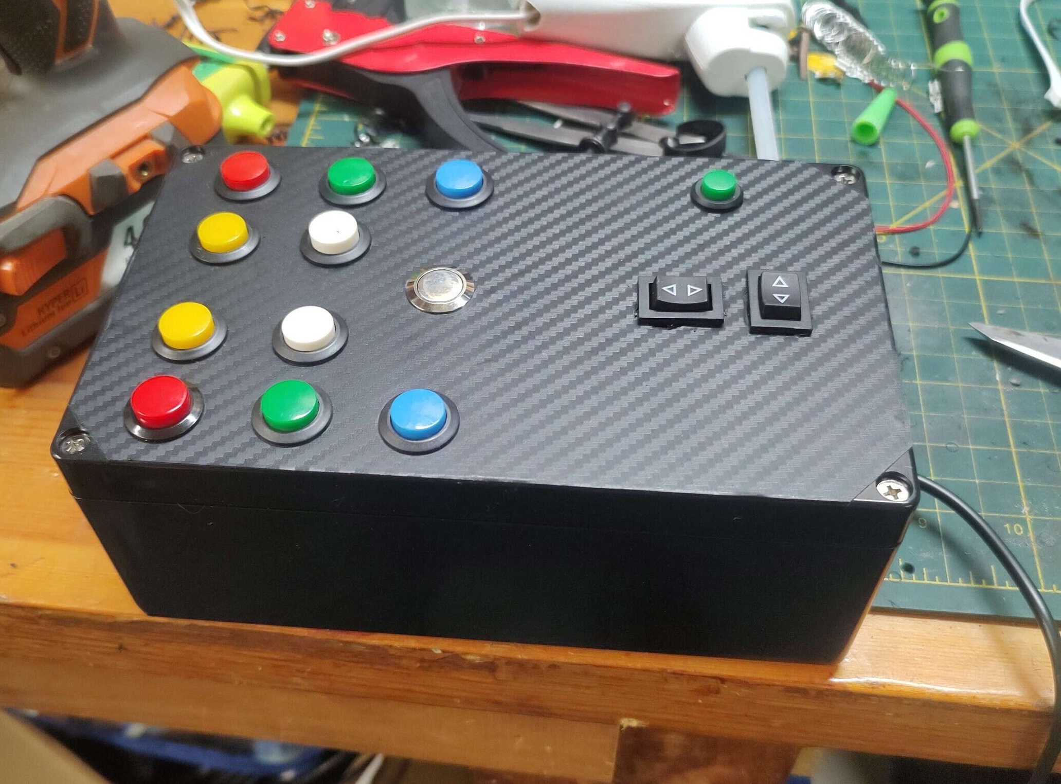 Sim Racing Button Box, 12 Buttons, 2 Switches - Etsy