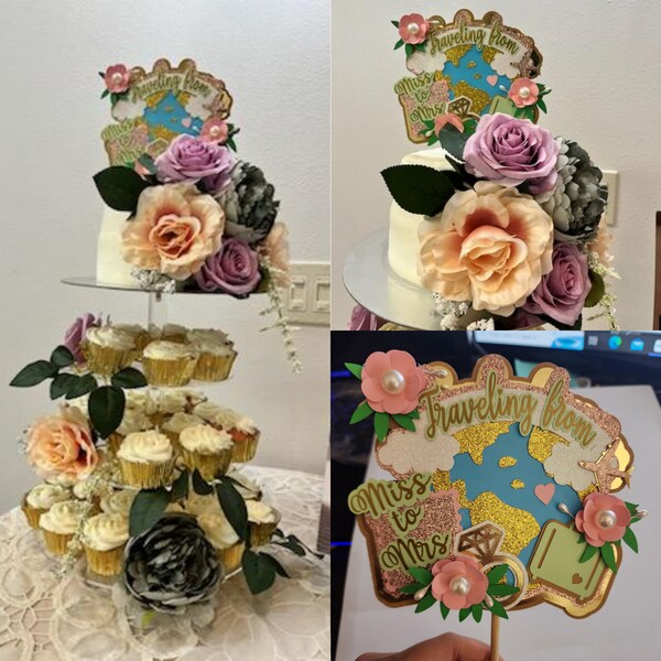 Cake Toppers Miss to Mrs - Etsy