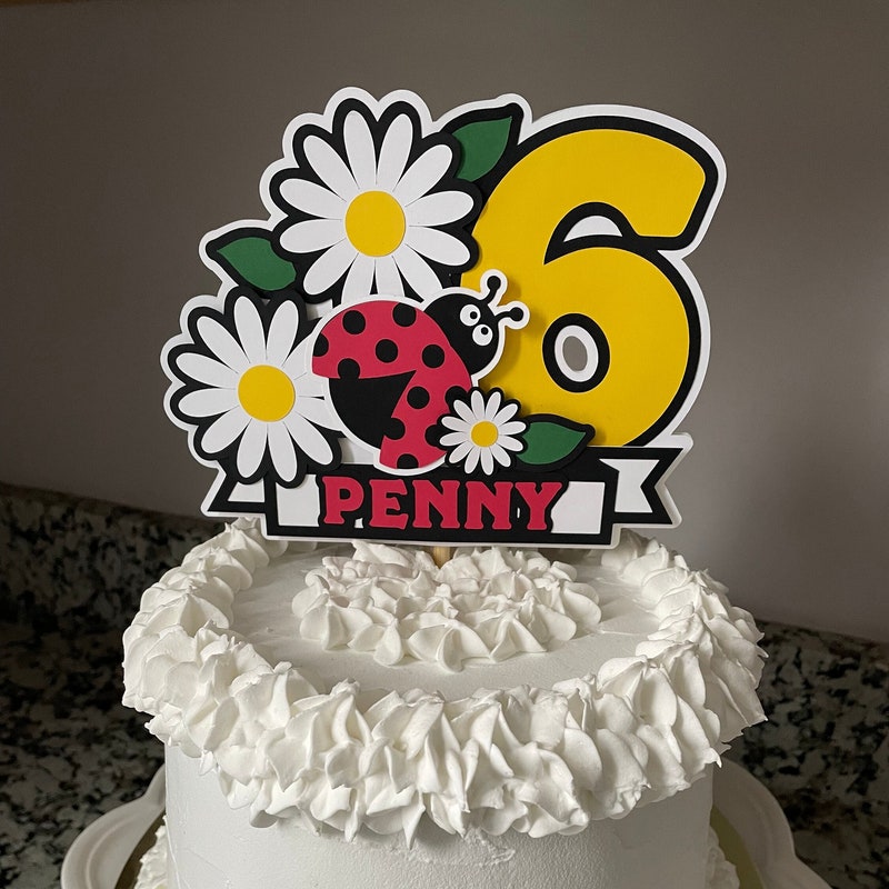 Lady Bug Cake Topper - Etsy