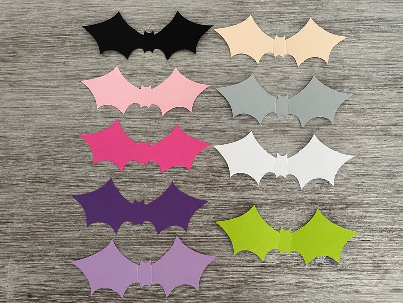 Pink Wall Bats, Paper Bats, Bat Decals, Bat Display, Pink Bats, Purple ...