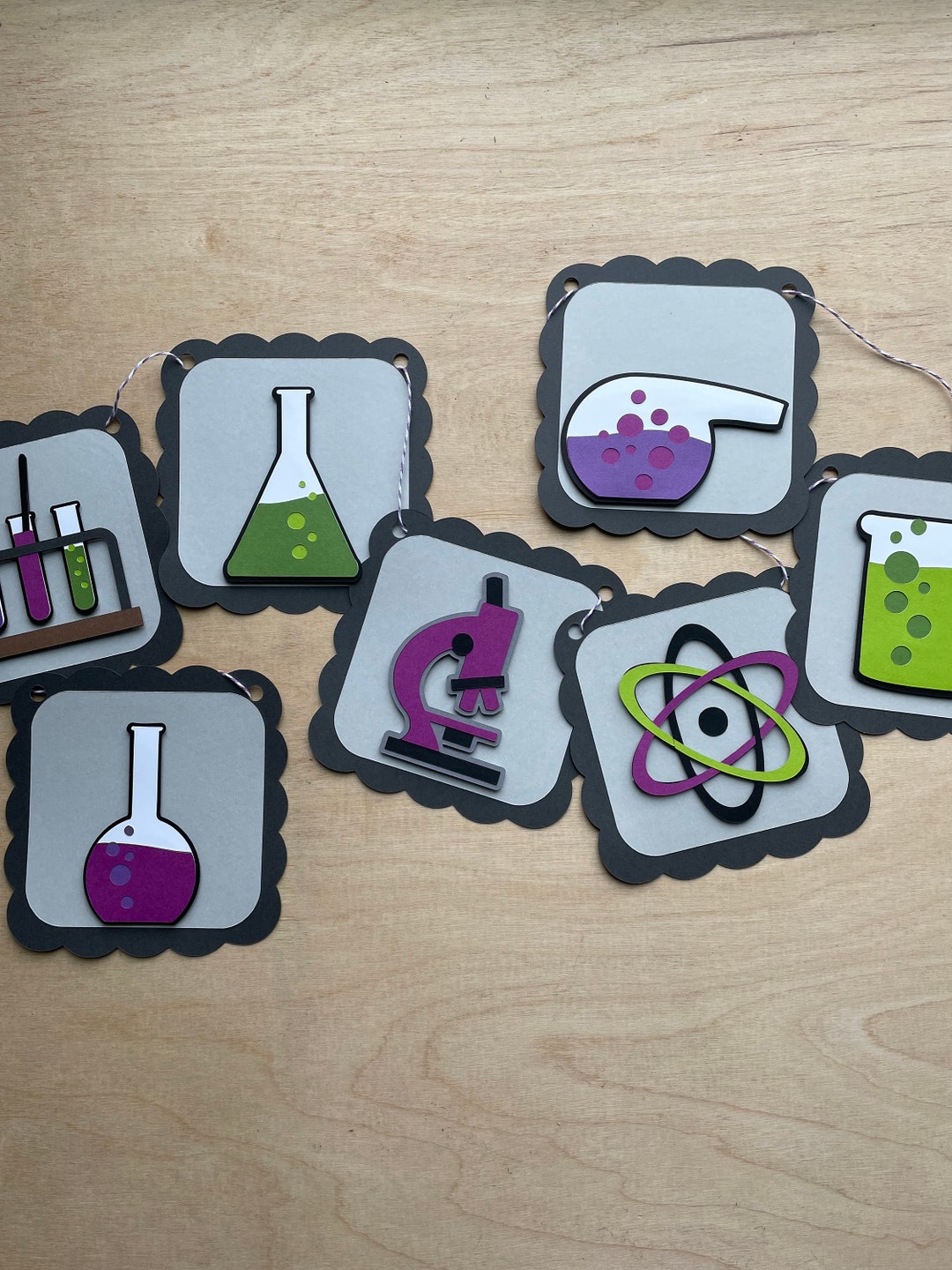 Science Themed Banner, Science Bday Theme, Science Bday Decor ...