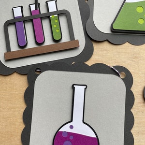 Science Themed Banner, Science Bday Theme, Science Bday Decor ...