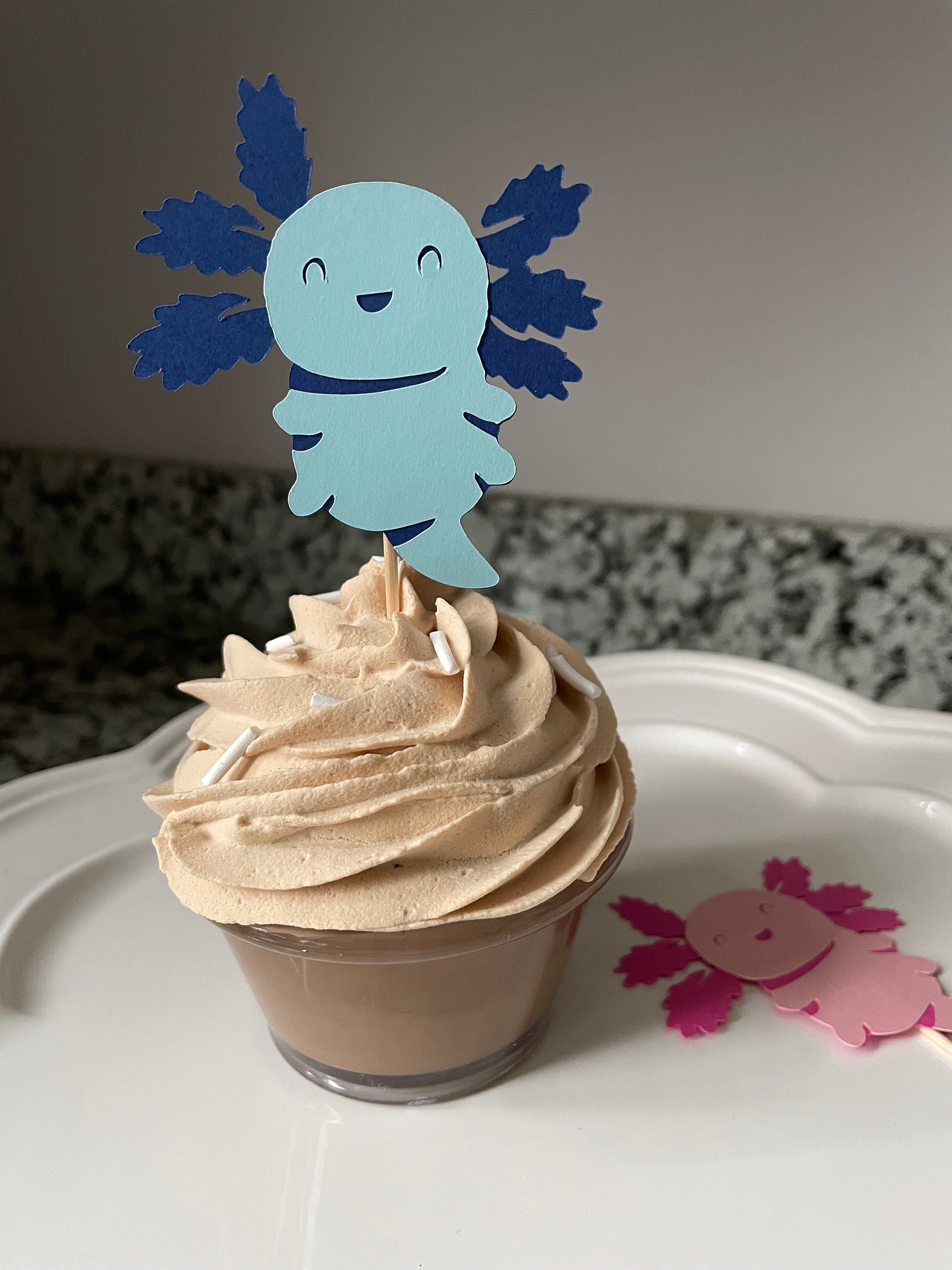 Axolotl, Axolotl Cupcake, Axolotl Bday, Axolotl Topper, Salamander ...