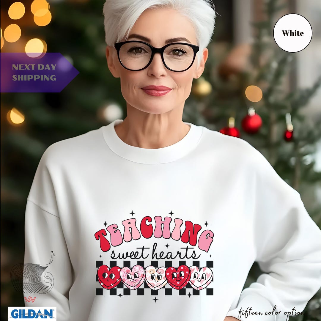 Teaching Sweethearts Teacher ,valentines Day Teacher Sweatshirt, Shirts ...