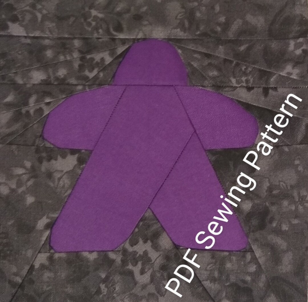 Meeple Foundation Paper Piecing Pattern - Etsy