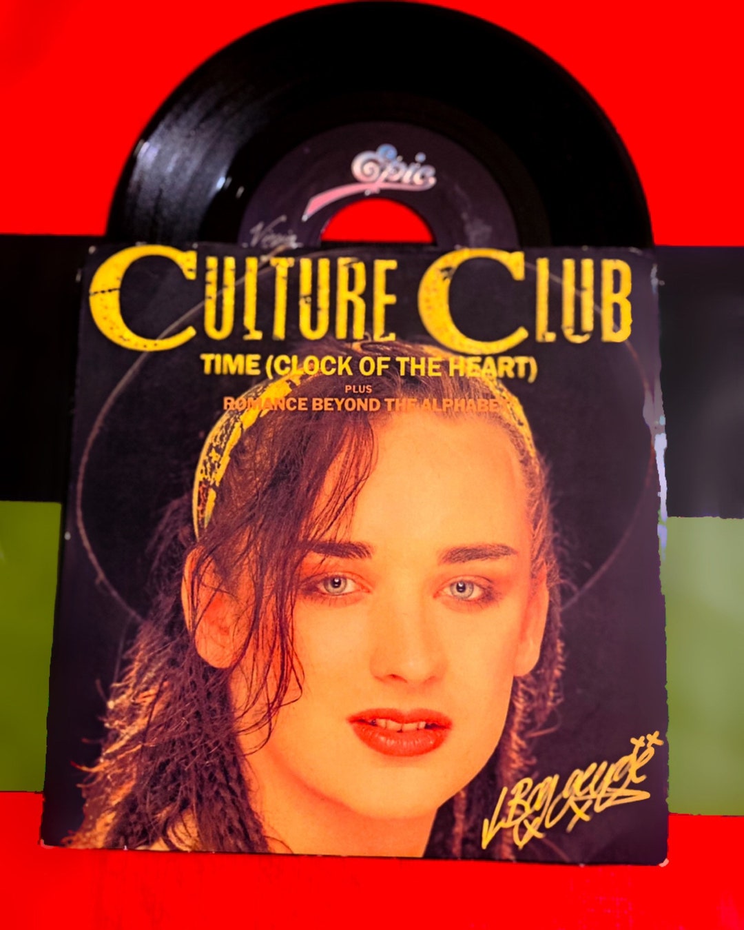 1982 Culture Club Time clock of the Heart 7 Vinyl 45 Record - Etsy