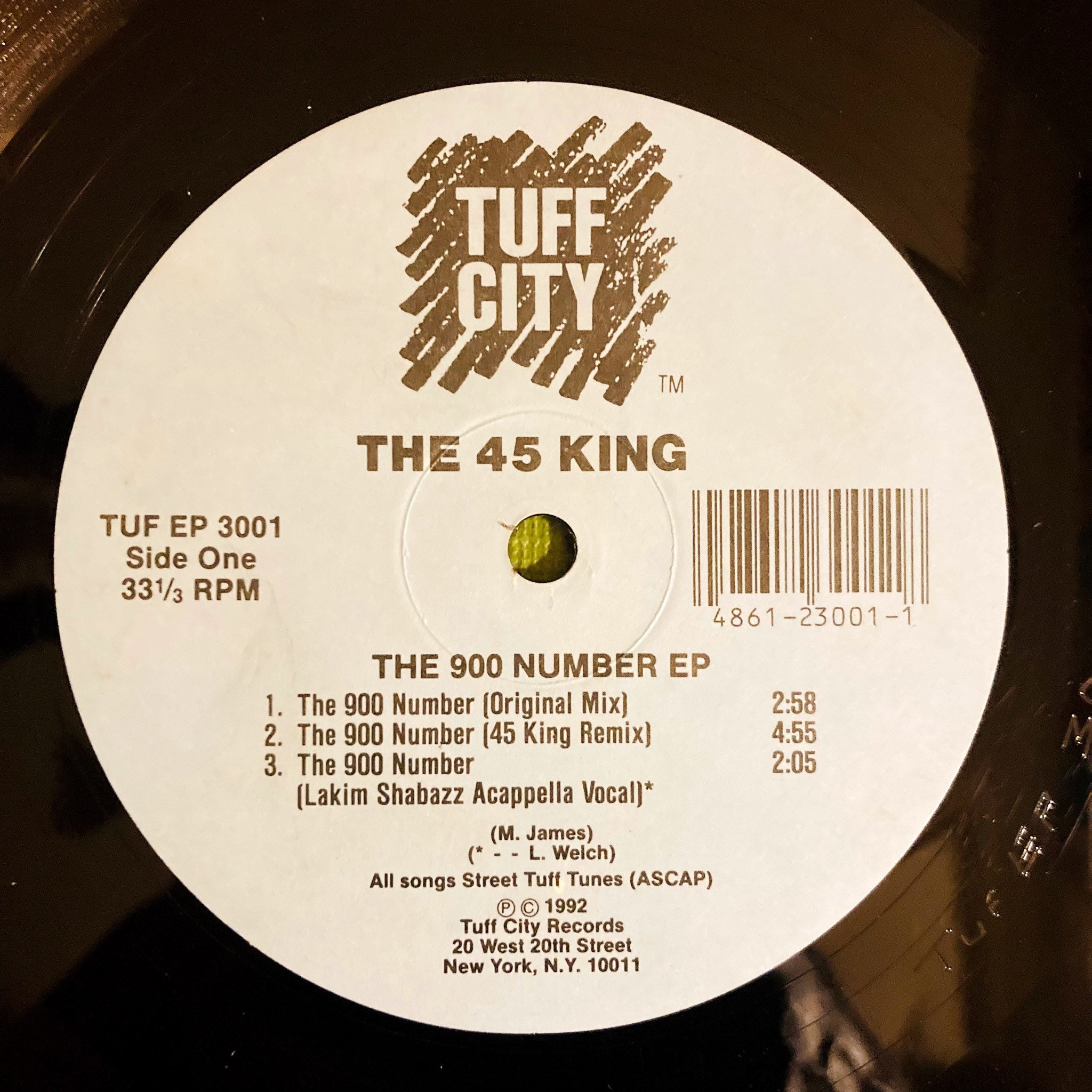 1992 the 45 King : the 900 Number EP Hip Hop Vinyl Record LP Ed Lover ...