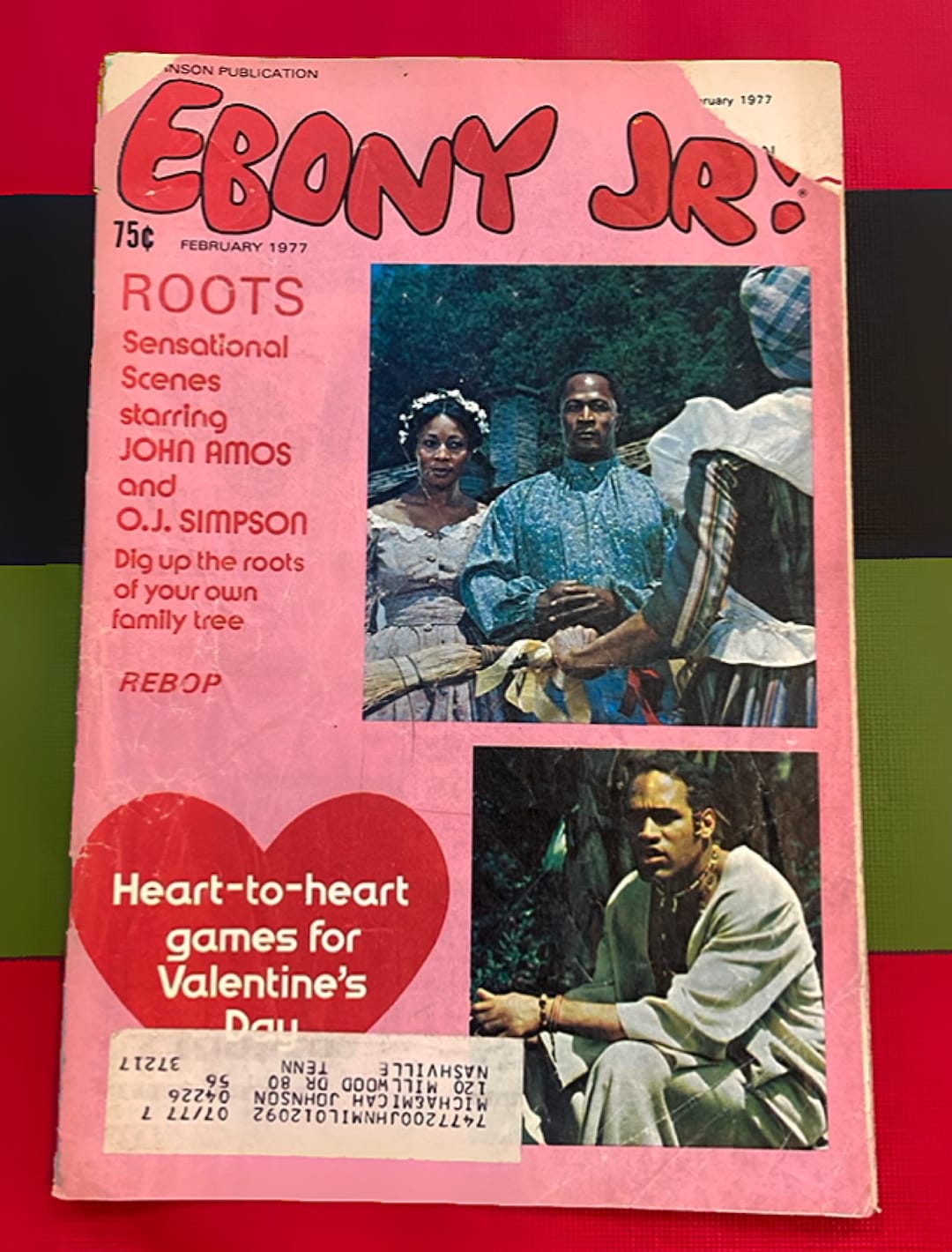 Vintage EBONY Jr! Magazine- February 1977 Ft. Roots Cast With OJ ...