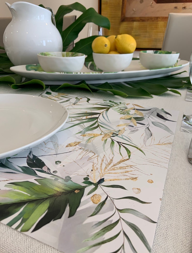 TROPICAL PAPER PLACEMATS - Etsy