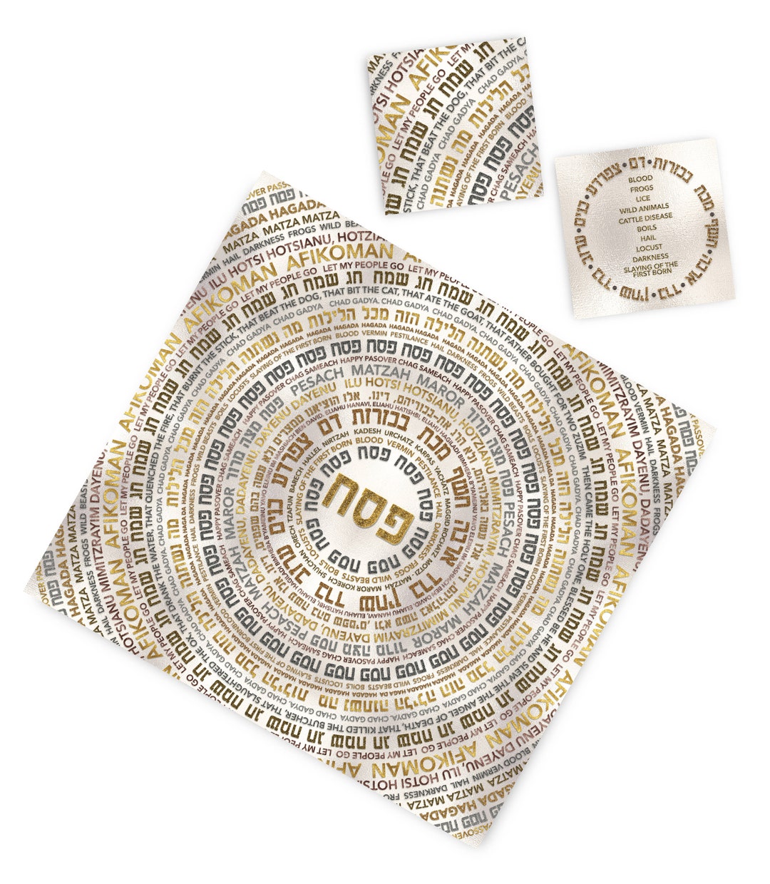 Passover Light Foil Background Paper Placemat - Etsy