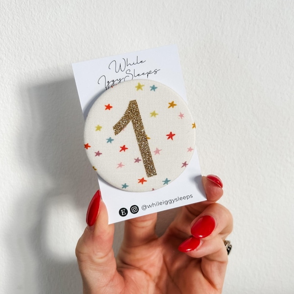First Birthday Badge - Etsy UK