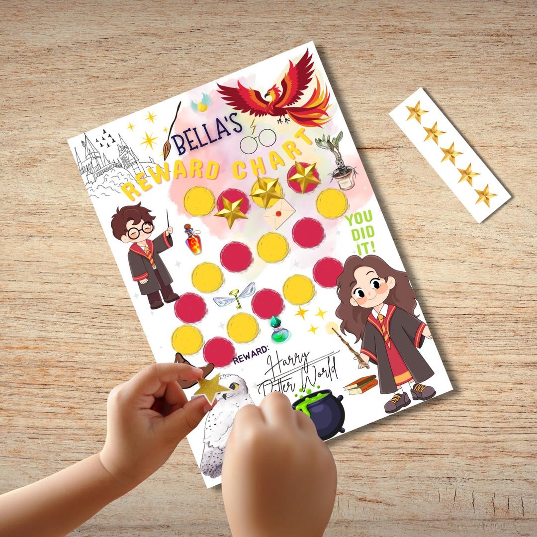 Personalised Reward Chart | Harry Potter Theme Behaviour Chart | A4 ...
