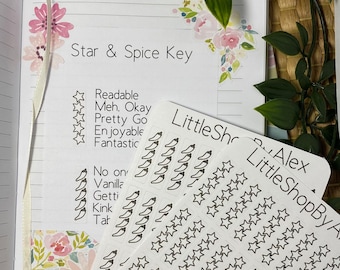 Spice Scale Rating Sticker Book - Etsy