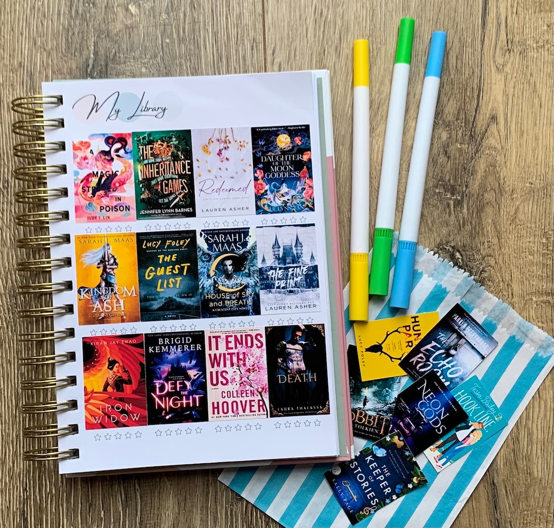 Book Cover Stickers X 19 (books of Your Choosing) - Etsy