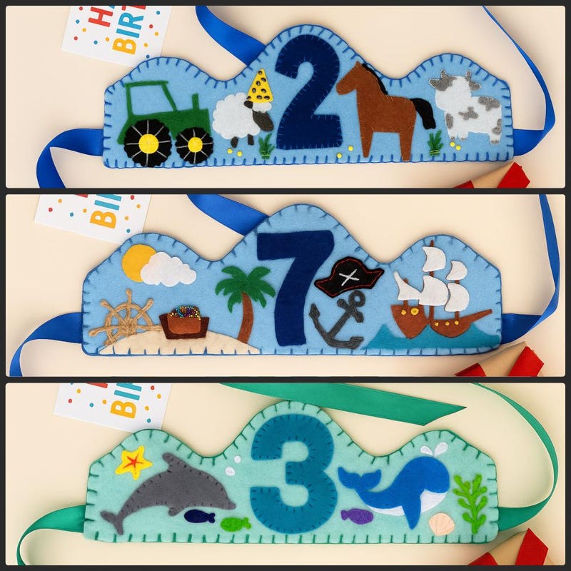 Party Animal Felt Crown - Etsy UK