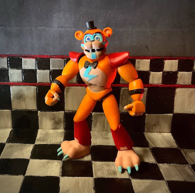 FNAF WAVE 1 Glamrock Freddy Custom Action Figure - Etsy UK FNAF WAVE 1 Glamrock Freddy Custom Action Figure - Etsy UK