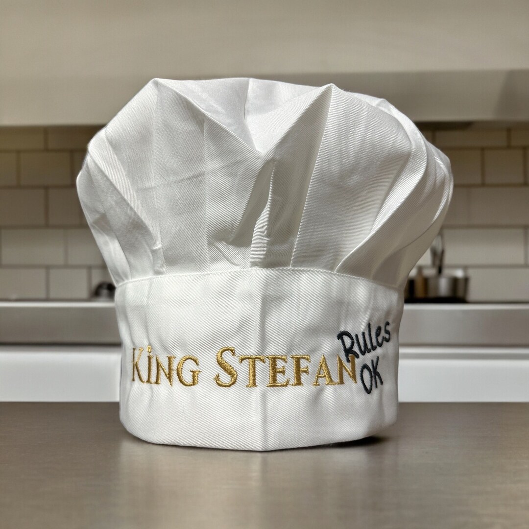 Personalized Embroidered Chef Hat: Custom Name Gift - Etsy
