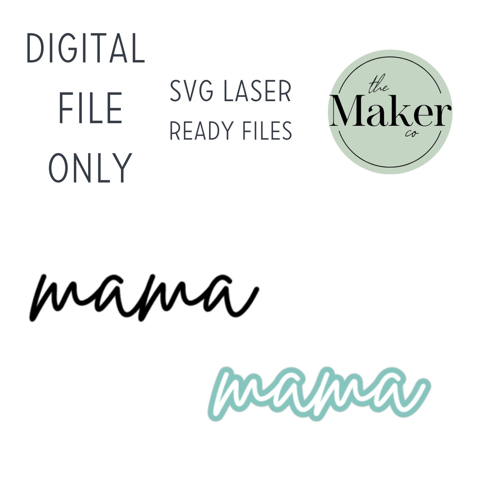 Mama Script Svg, Cursive Mama, Svg, Svg Mama Shirt, Mama Laser Svg ...