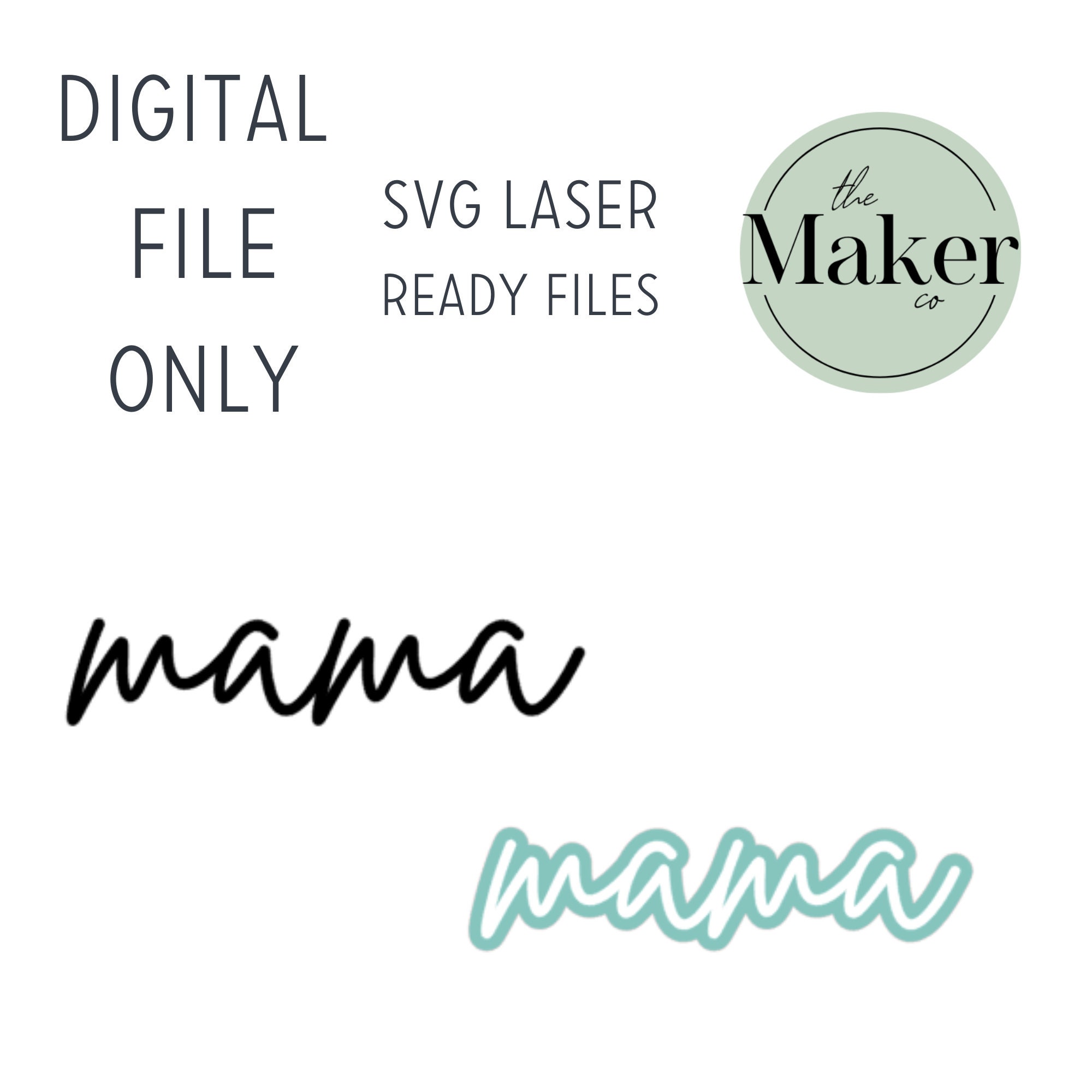 Mama Script Svg, Cursive Mama, Svg, Svg Mama Shirt, Mama Laser Svg ...