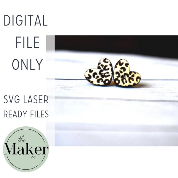 Laser Cut Leopard Earrings - Etsy