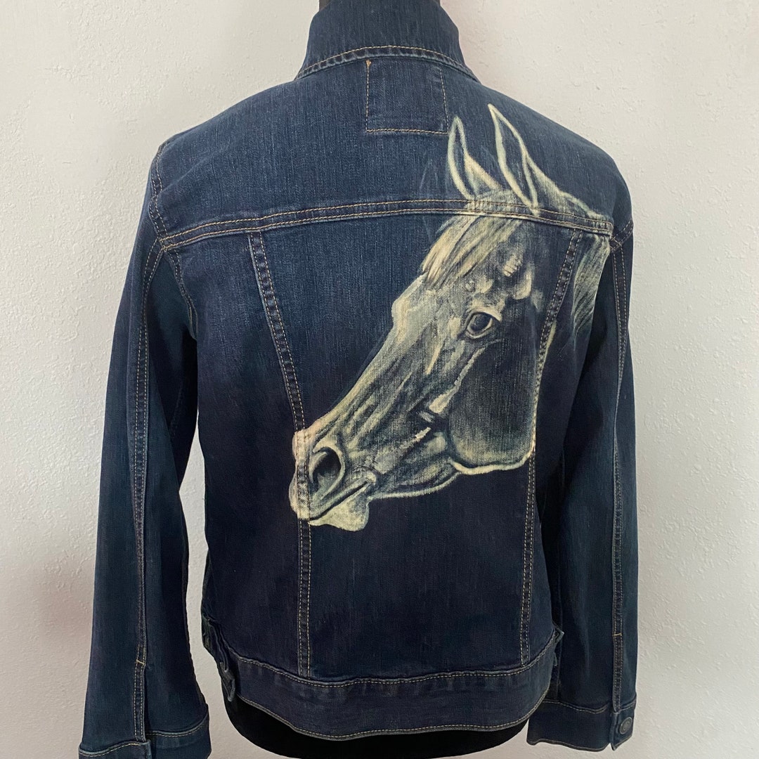 Custom Jackets Hand Painted With Bleach - Etsy