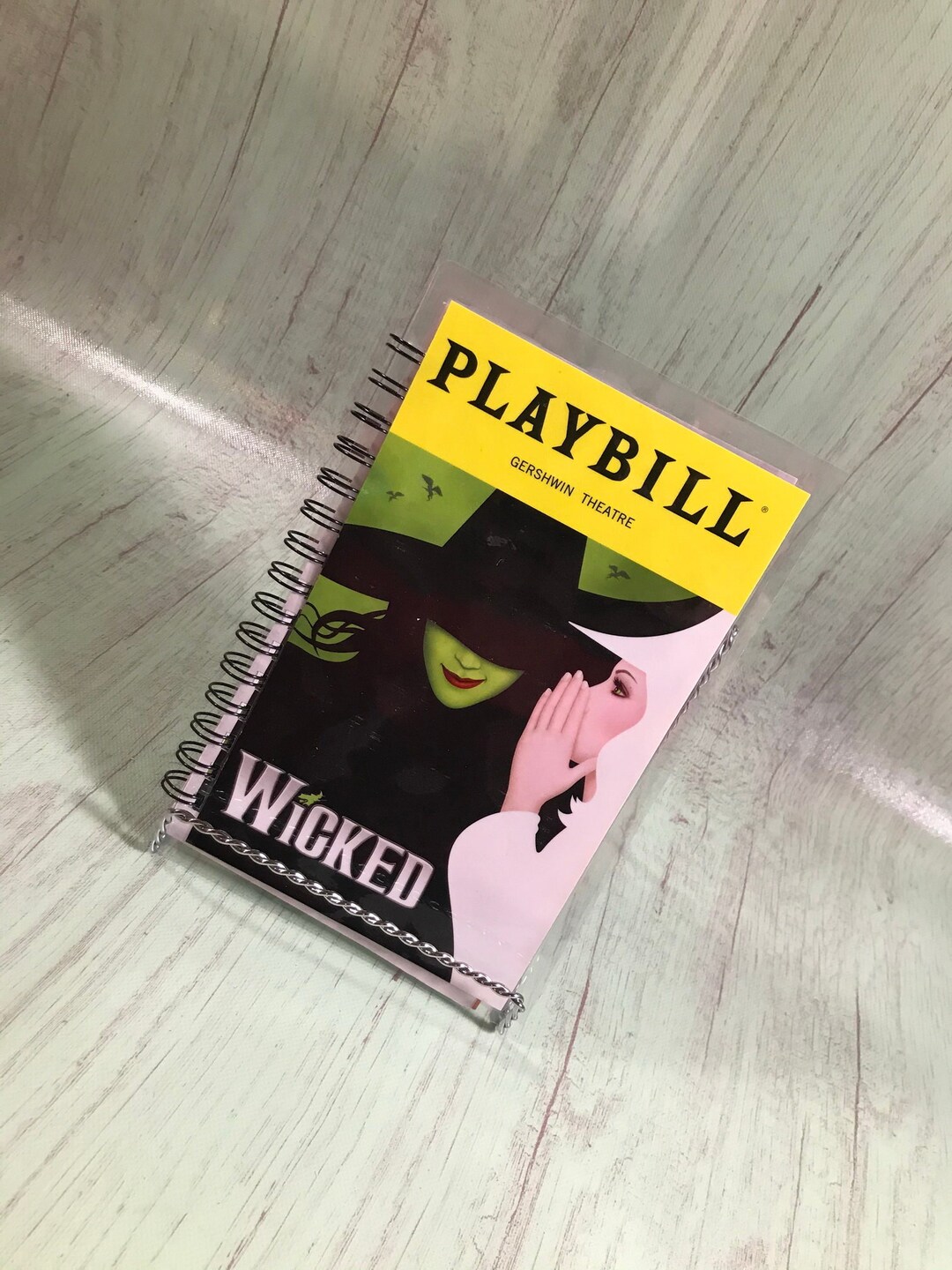 Wicked Playbill Notebook Re Purposed Journal Recycled Playbill Broadway Playbill Playbill