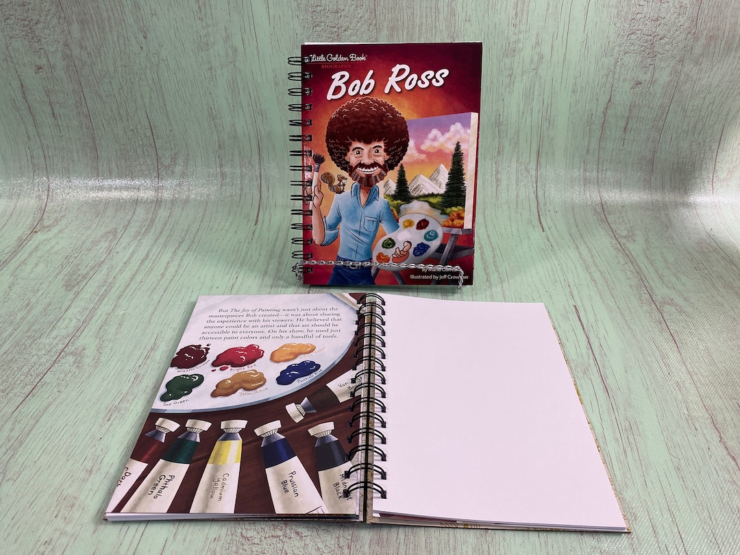 Bob Ross Journal: Upcycled Storybook Notebook - Etsy