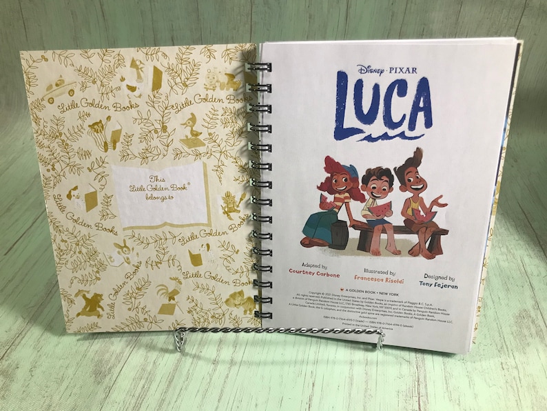 Luca Journal Storybook Journal Little Golden Book Notebook - Etsy