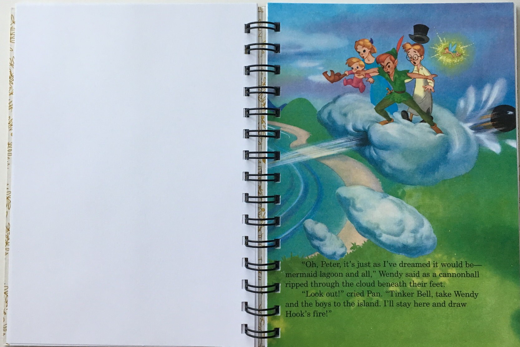 Peter Pan Journal Storybook Journal Little Golden Book - Etsy
