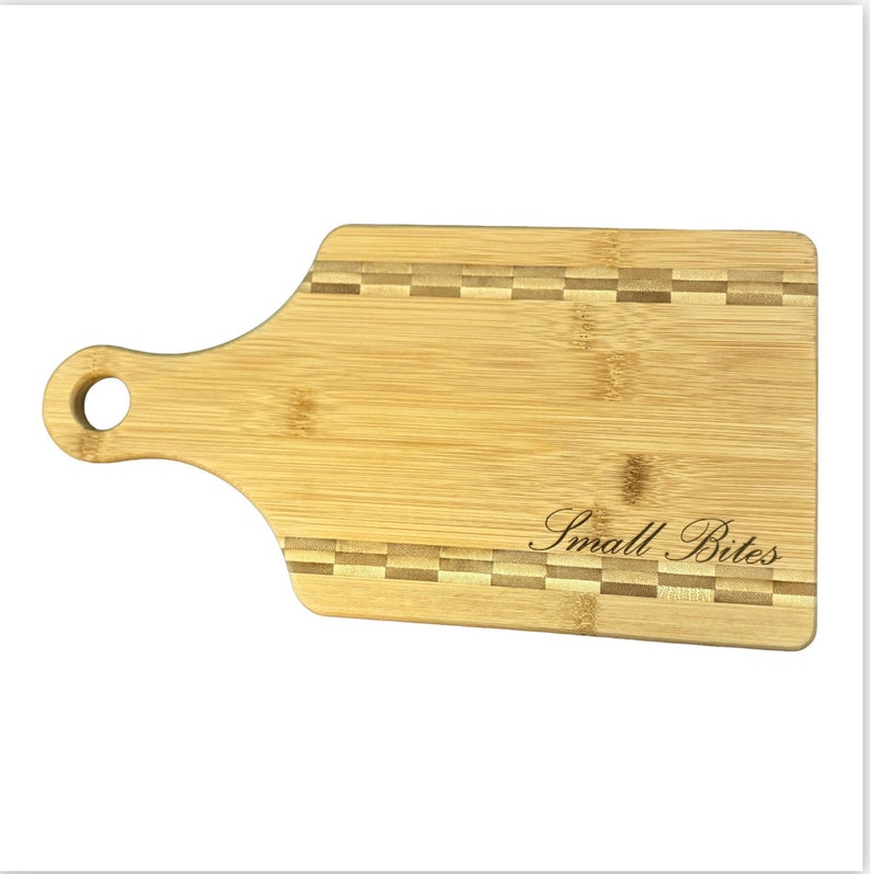 Small Bites Bamboo Butcher Block Inlay Cutting (charcuterie) Board ...