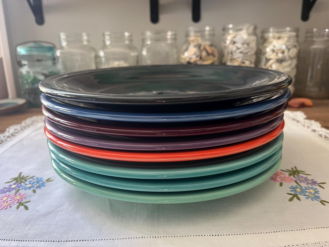Fiestaware Classic Rim Dinner Plates - Etsy