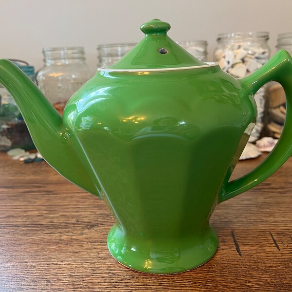 Green Teapot - Etsy