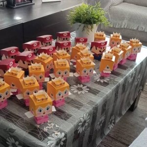 20 or 30 Pieces Super Mario Birthday Party Favor Boxes, Mario and ...