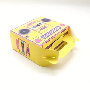12 Pieces Pink or Yellow Music Boomboxes Radio Party Favor Box Party ...